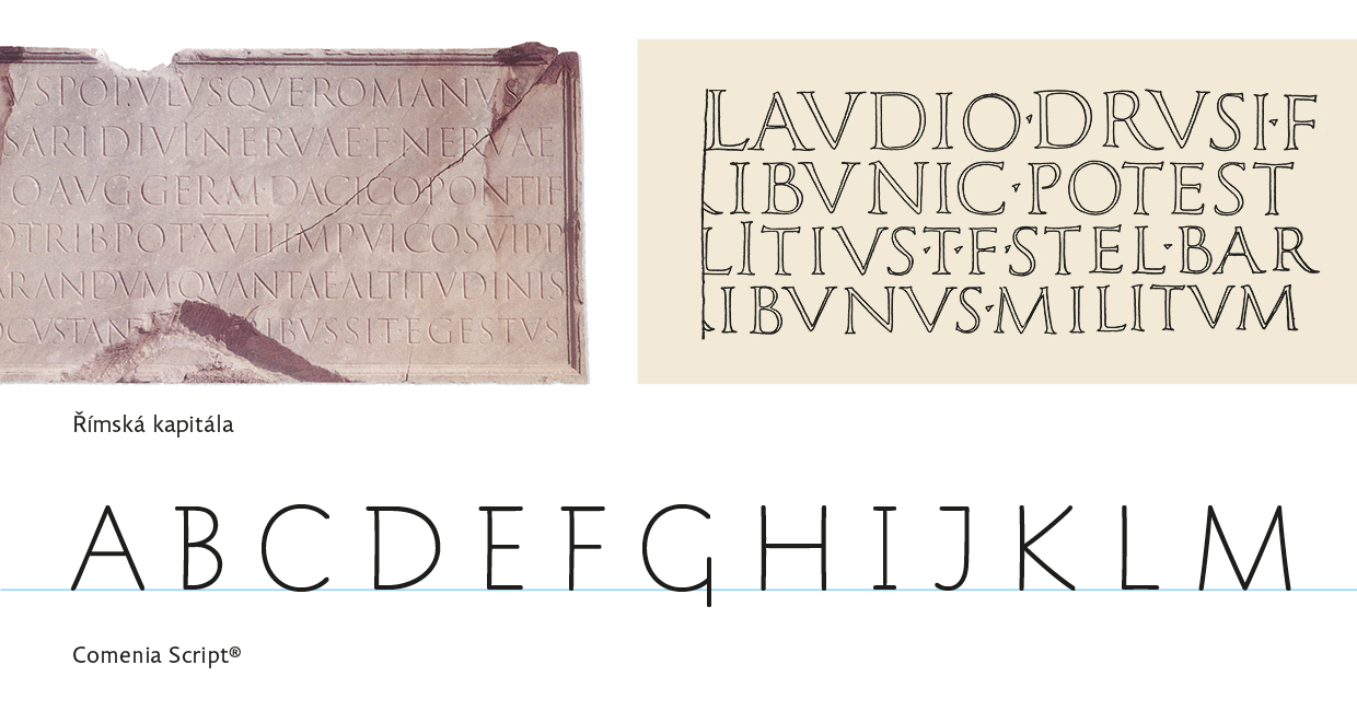 Informace o písmu - Comenia Script®