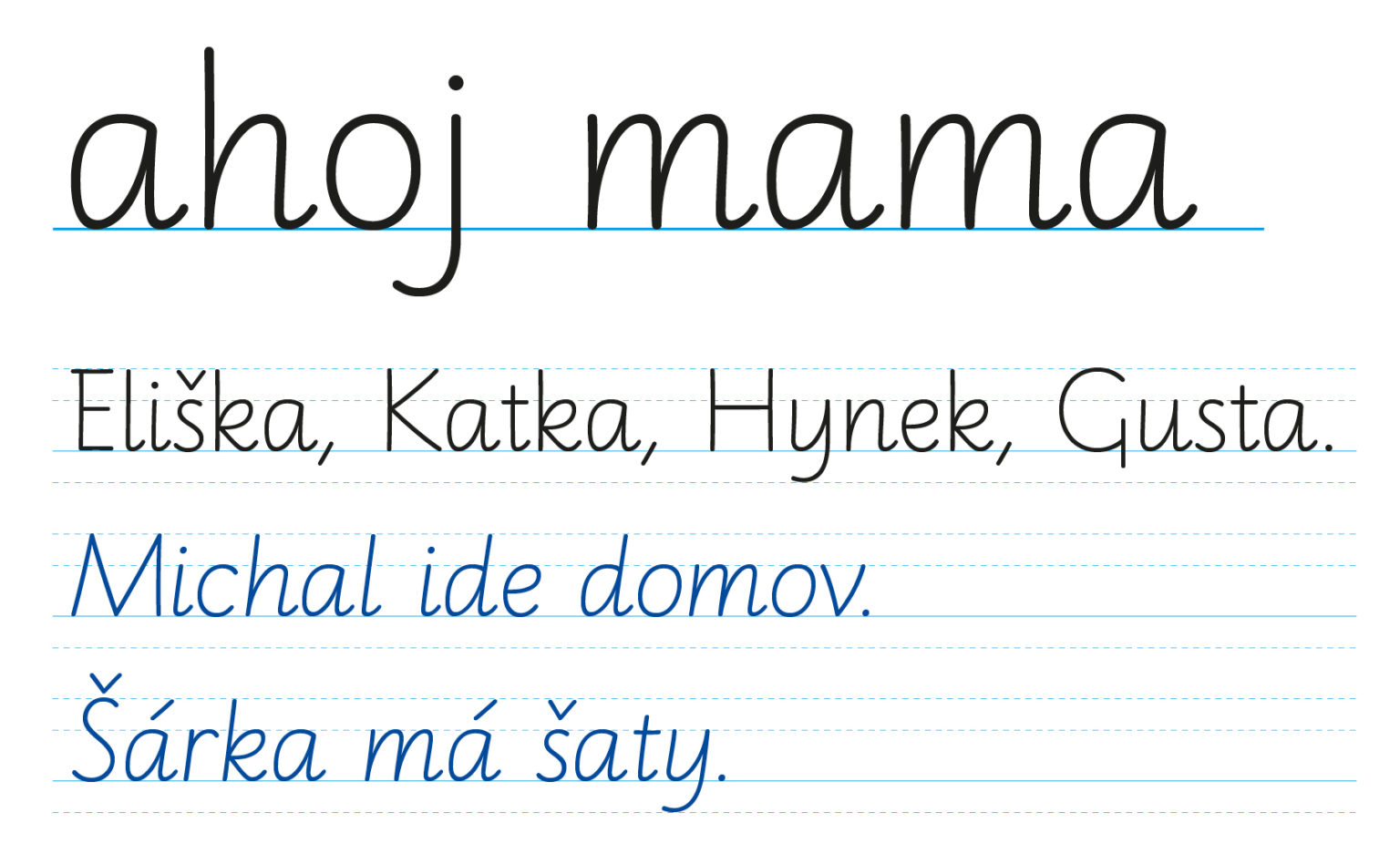 Informácie o písme - Comenia Script®