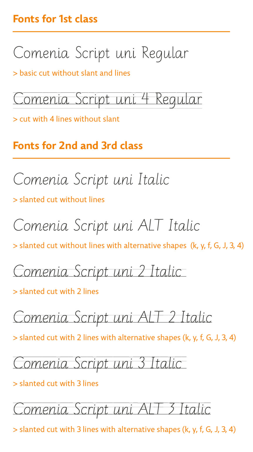 Fonts Comenia Script® - Comenia Script®